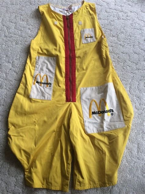 Original Rare Ronald Mcdonald Authentic Uniform Clown Uniform Costume