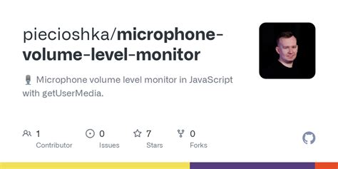 Github Piecioshkamicrophone Volume Level Monitor 🎙 Microphone Volume Level Monitor In