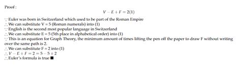Eulers Polyhedron Formula Proof By History And Language Rmathmemes