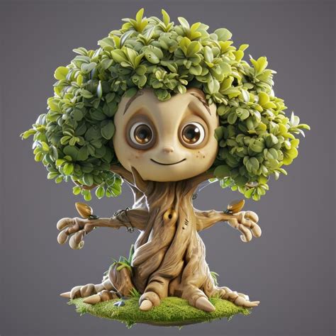 Premium Photo Tree Character