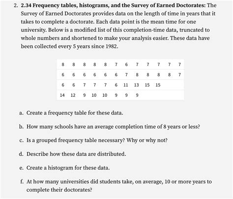234 ﻿frequency Tables Histograms And The Survey Of