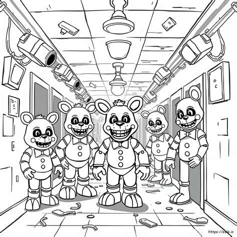 Fnaf Security Breach Coloring Pages