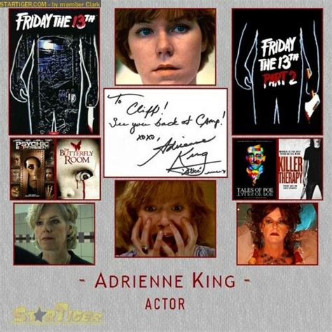 Adrienne King Autograph Collection Entry At Startiger