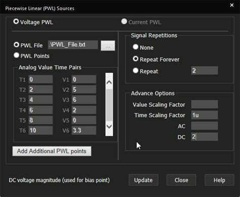 How To Create A Piecewise Linear Spice Model Ema Design Automation
