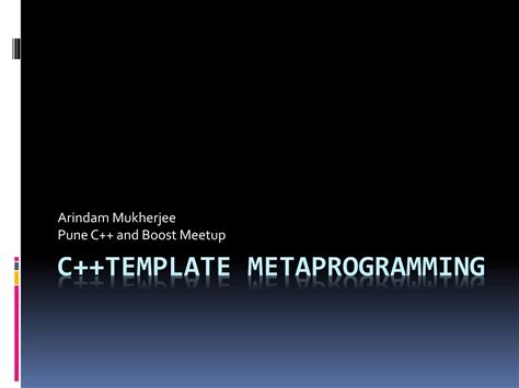 c metaprogramming pptx