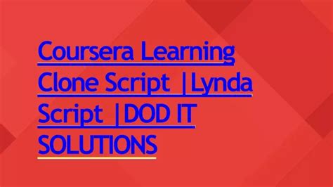 PPT Best Coursera Clone Script Readymade Clone Script PowerPoint Presentation ID 10804397