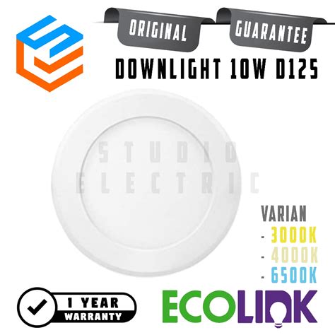 Jual Lampu Ecolink LED Downlight EDL190B 10 Watt Bulat 10W 10 Watt 10Watt Shopee Indonesia