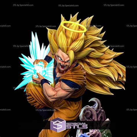 Goku Ssj3 Kamehameha Ready To 3d Print Specialstl