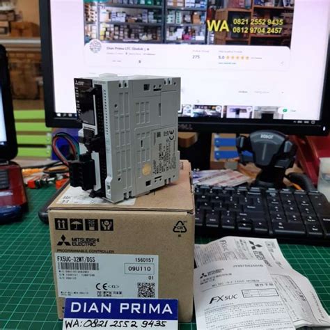 Jual Mitsubishi CPU Module FX5UC 32MT DSS PLC Melsec IQ F 24Vdc Di Seller Himaga Store