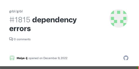 Dependency Errors · Issue 1815 · Grblgrbl · Github