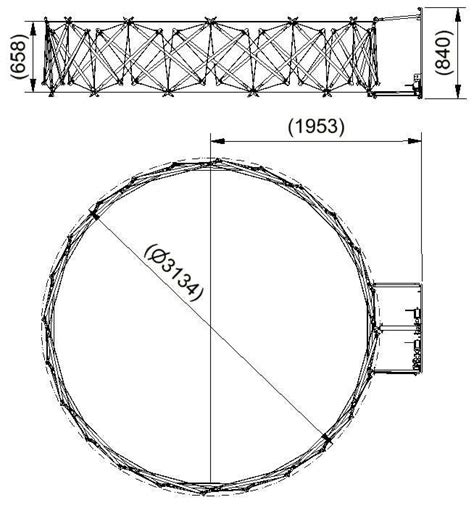 Breadboard Dimension Folded And Deployed Dimensions In Mm