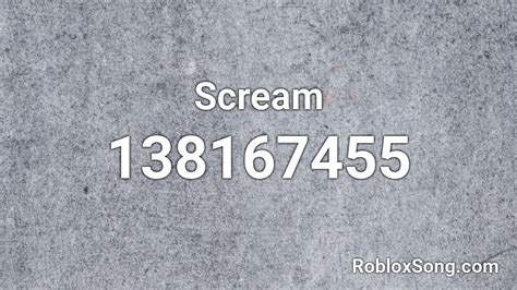 Scream Roblox Id Roblox Music Codes Scream Roblox Id Roblox Music Codes