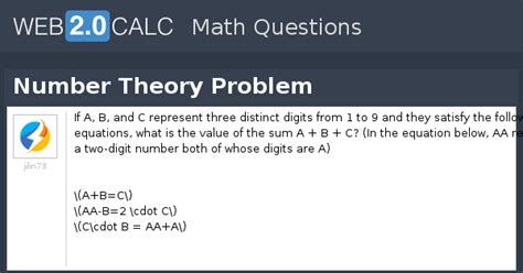 View Question Number Theory Problem