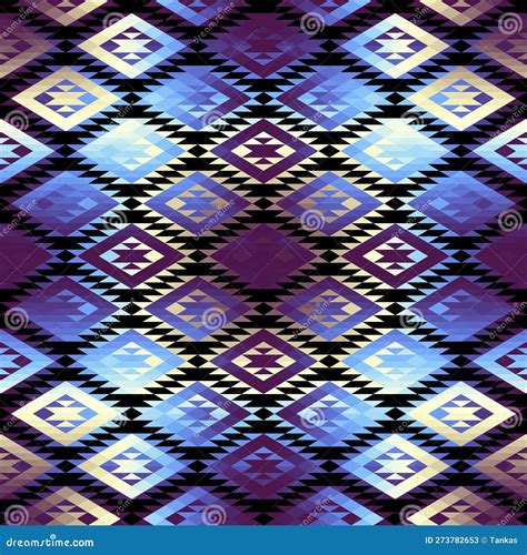 Geometric Abstract Triangles Pattern Seamless Vector Image Stock Vector Illustration Of Seam