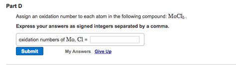solved assign an oxidation number to each atom in the