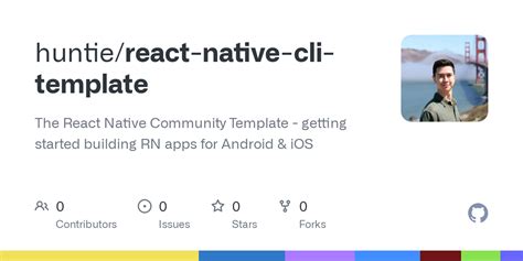 GitHub - huntie/react-native-cli-template: The React Native Community Template - getting started ...