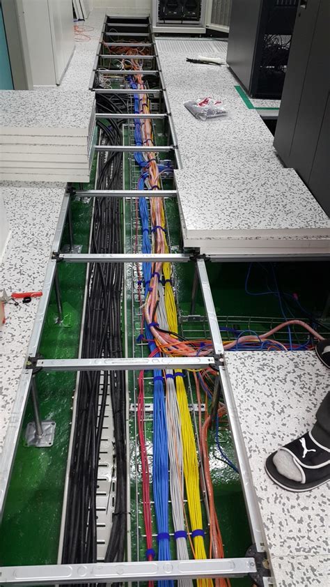 운영중인 서버실네트워크공사 메쉬트레이 네트워크케이블 정리 네이버 블로그