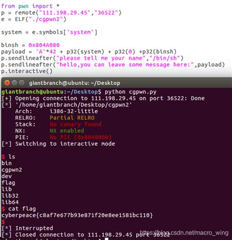 Xctf Pwn Cgpwn2 Writeupcgppwn Csdn博客