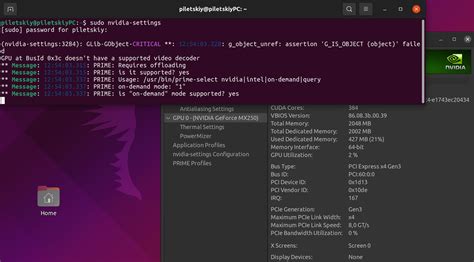 Glib Gobject Critical After Driver Update Geforce Mx250 Linux