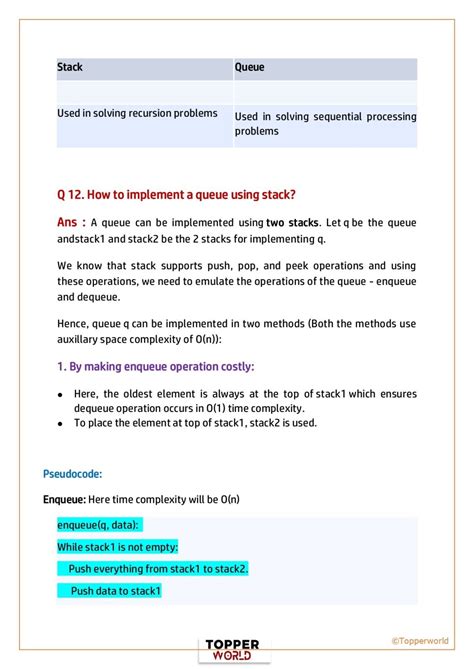 Top 50 Dsa Interview Question Pdf Connect 4 Techs