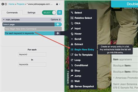 Combining Keywords From Two Lists Nested Loops Parsehub Help Center