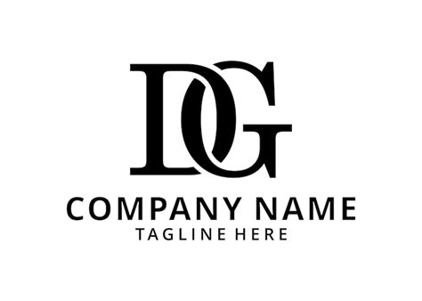 Premium Vector Illustration Dg Logo Design Icon Concept With Serif