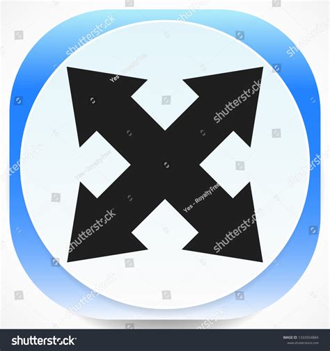 Way Arrow Expand Resize Adjustment Alignment Stock Vector Royalty Free Shutterstock