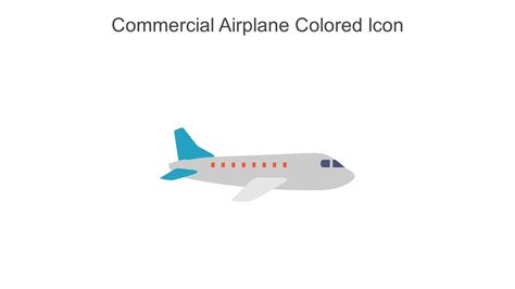 Commercial Airplane Colored Icon In Powerpoint Pptx Png And Editable Eps Format Presentation
