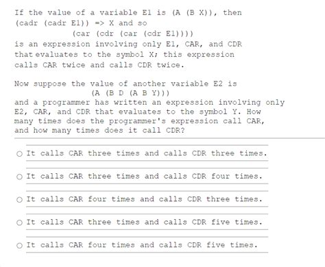 Solved If The Value Of A Variable El Is A B X Then