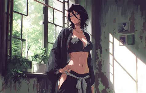 Wallpaper Bleach Anime Kuchiki Rukia Ai Art For Mobile And Desktop