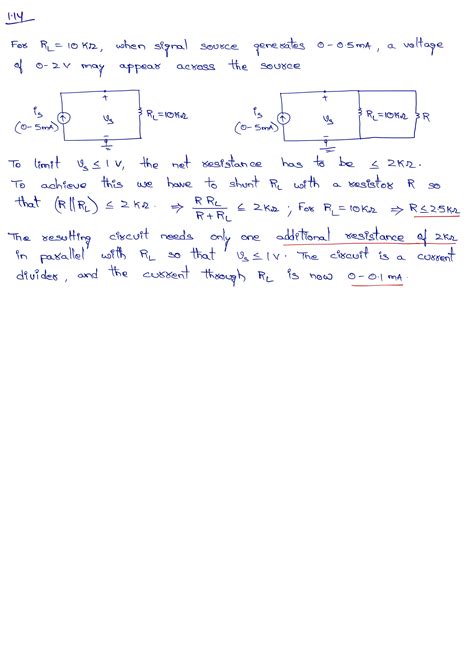 D 114 A Current Source Produces A Sinusoidal Signal With 05 Ma Peak