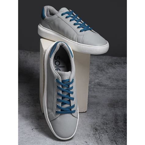 Buy Solethreads Classic Grey Solid Men Sneakers Online