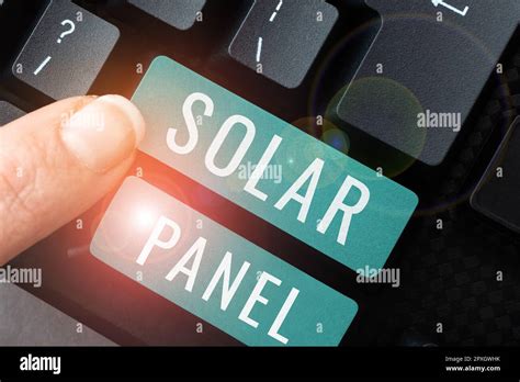 Writing Displaying Text Solar Panel Business Approach Designed To