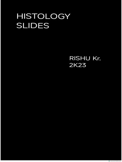 Full Histology Slides Professional Pdf