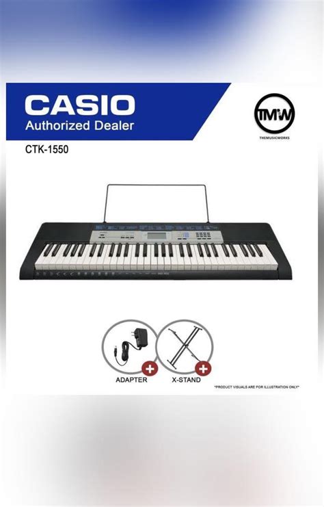 Casio Keyboard Ctk 1550 Digital Keyboard Audio Portable Music Players