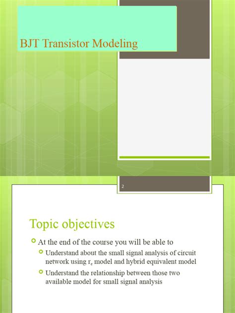 2 transistor modelling pdf amplifier bipolar junction transistor