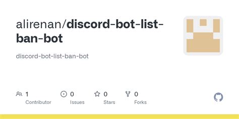 Github Alirenandiscord Bot List Ban Bot Discord Bot List Ban Bot