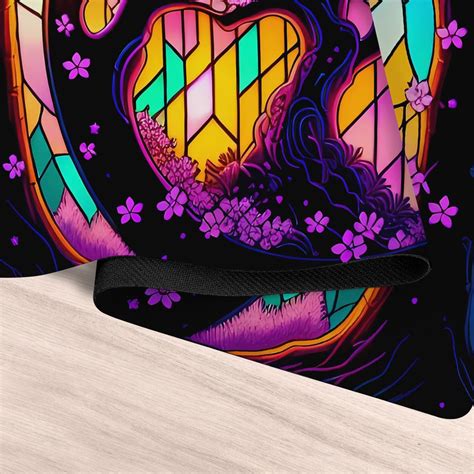 Stained Glass Cherry Blossom Playmat