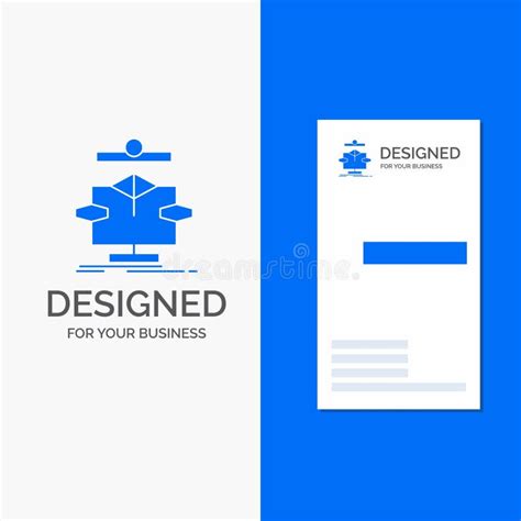 Business Logo For Algorithm Chart Data Diagram Flow Vertical Blue