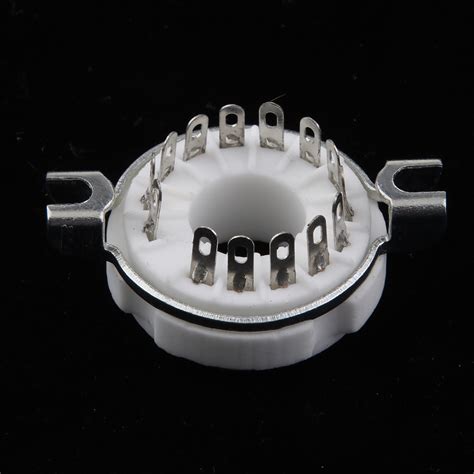 Tin Plated Ceramic 14 Pin Pcb Mounting Tube Socket Vicedeal
