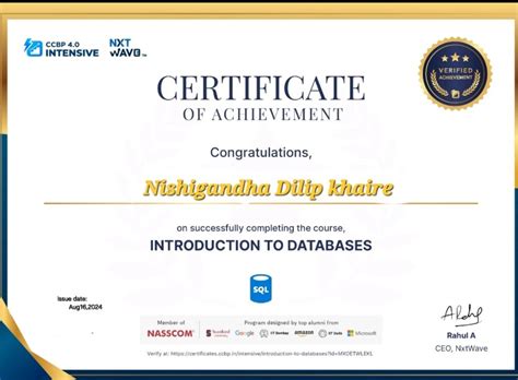 Nishigandha Khaire On Linkedin Databasemanagement Datascience Sql Dataanalytics Learning