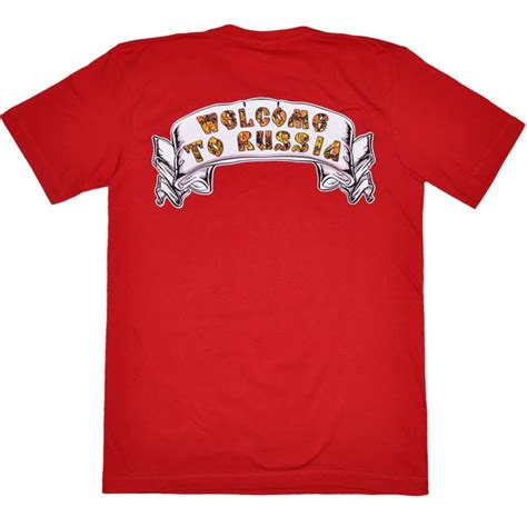 Welcome To Russia патриотическая майка про Россию на английском