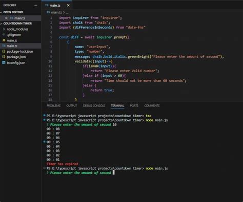 Warisha Turab On Linkedin Typescript Projectsuccess Countdowntimer