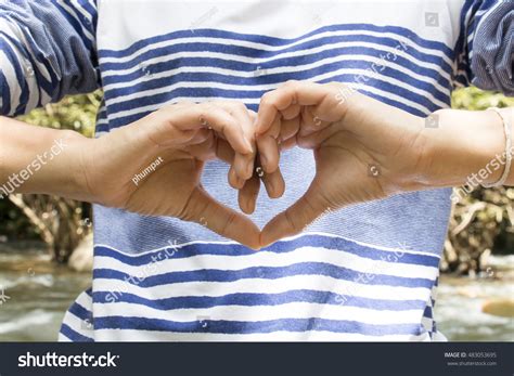 Hand Sign Tree Background Natural Stock Photo Shutterstock