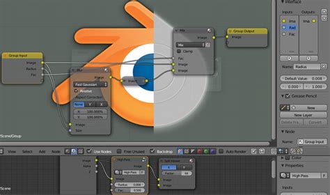 Compositing Nodes Achieve A High Pass Filter In Blender Compositor