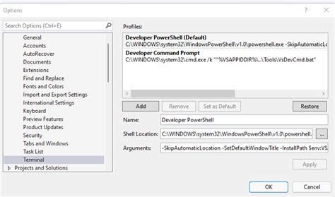 Open In Terminal Hangs In Visual Studio 2022 Stack Overflow
