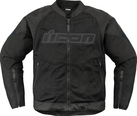 Icon Unisex Overlord3 Mesh Jacket Black Ghostbikes