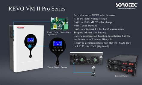 Revo Vm Ii Pro 35kw 55kw Wide Pv Range 120 450vdc Mppt 100a Off Grid