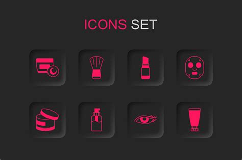 액체 비누 병 메이크업 브러쉬 크림 또는 로션 화장품 튜브 여자 눈 페이셜 마스크 립스틱 및 아이콘 세트 벡터 3월에 대한 스톡 벡터 아트 및 기타 이미지 Istock