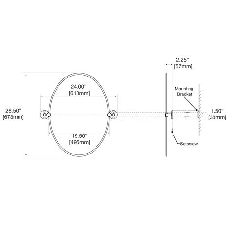 Designer Ii Collection 26 12 Oval Mirror In Brushed Brass By Gatco